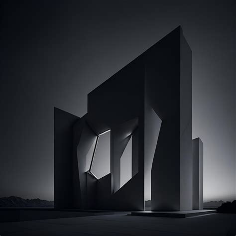 Premium Photo A Monochromatic Building With Intricate Architecture