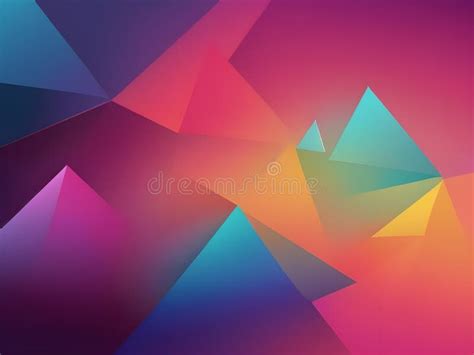 an abstract background of triangular shapes in a color gradient stock