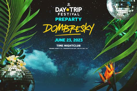 Dombresky Concerts Near Me Live Music Edm Concert 2023 June 23