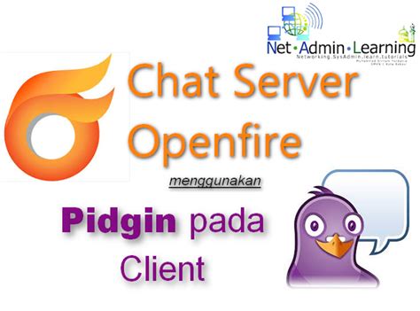 chat server openfire menggunakan aplikasi pidgin pada client yord s note