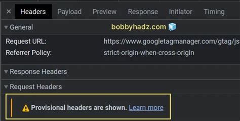 Provisional Headers Are Shown Chrome Warning Solved Bobbyhadz