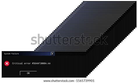 retro ui error message window night stock vector royalty free