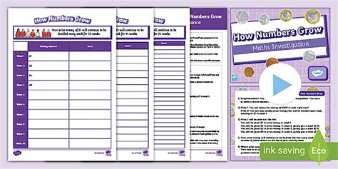 👉 Ks2 Maths Investigation How Numbers Grow Twinkl