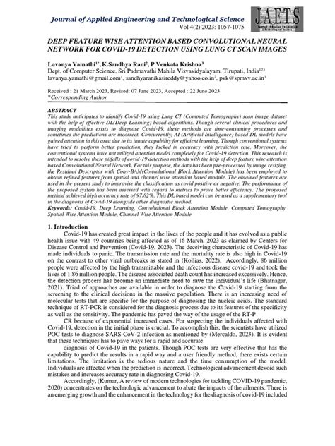 Deep Feature Wise Attention Based Convolutional Ne Pdf Deep