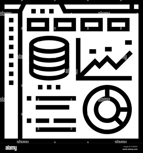 Database Dashboard Line Icon Vector Illustration Stock Vector Image Art Alamy