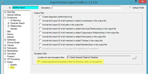 How To Effectively Skip Data Rows From Importing Into Raisers Edge Omatic