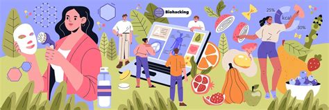 Biohacking Flat Illustration 55182120 Vector Art At Vecteezy