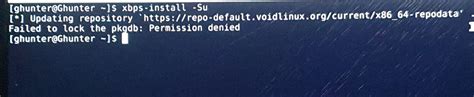 Terminal Unusable After Installing Void Packages Rvoidlinux