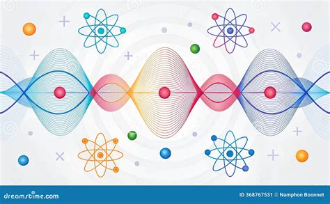 Physics Wave Mechanics Diffraction Wave Train Next Generation Question Template Stock Image