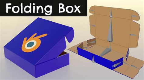 Modeling 3d Mockup And Folding Box Packaging Animation Blender 41