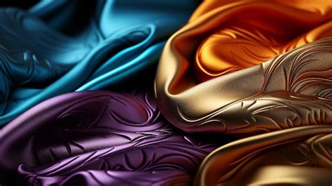 Premium Ai Image Generative Ai Exploring The Intricate Weaves And Patterns Of Fabrics