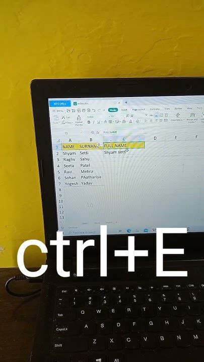 Excel Tips And Tricks Name Surname Full Name Exceltips Tech Skills Pc Ai Msword Excel