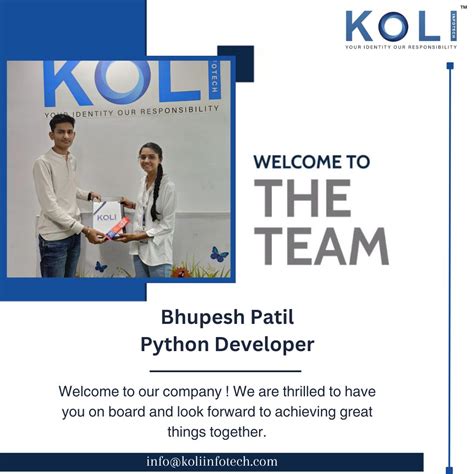 Koli Koliinfotech Koliinfotechpvtltd Newemployee Welcome Koli