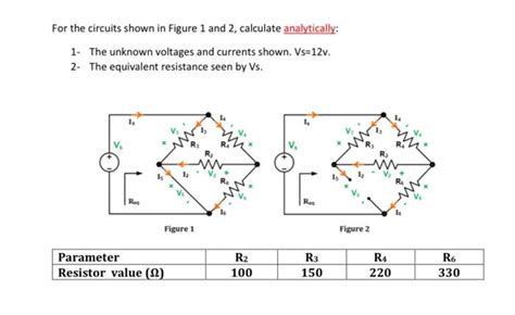 Solved For The Circuits Shown In Figure And Calculate Chegg