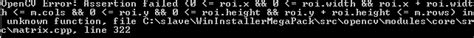 Possible Solutions For Opencv Assertion Error Problem Opencv Qanda Forum