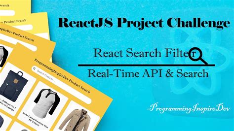 Reactjs Product Search Filter With Real Time Api Dynamic Search And Webpack Setup Youtube