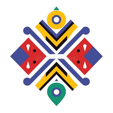 Vibrant South African Ndebele Art Patterns Stock Illustrations 54 Vibrant South African