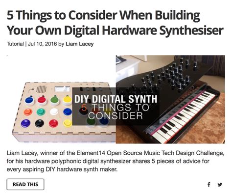 After The Success Of My DIY Synth Project Earlier
