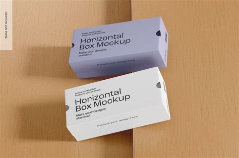 Premium Psd Horizontal Boxes Mockup
