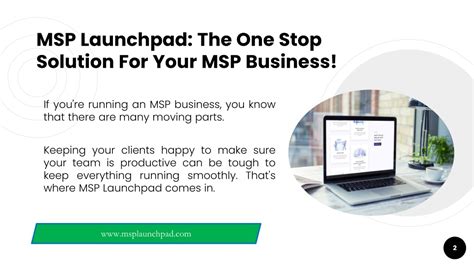 PPT MSP Launchpad PowerPoint Presentation Free Download ID