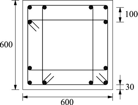 Column Cross Section Dimensions In Mm Download Scientific Diagram