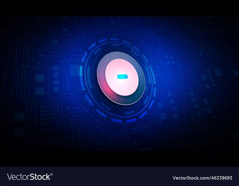 technology background with hi tech digital data vector image