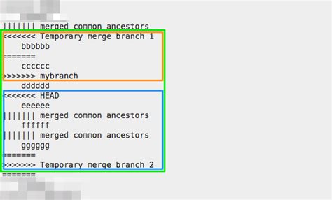 Temporary Merge Branch In Diff3 Conflict Markers