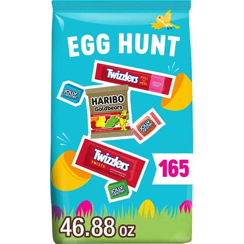 Fruit Flavored Assorted Easter Egg Hunt Candy 165 Piece Bag Candy