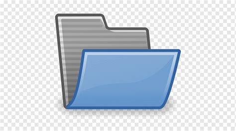 Computer Icons Document Directory Open Folder Blue Angle Rectangle