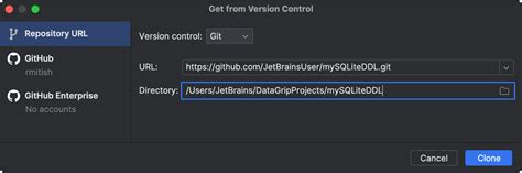 Databases In The Version Control System Datagrip Documentation