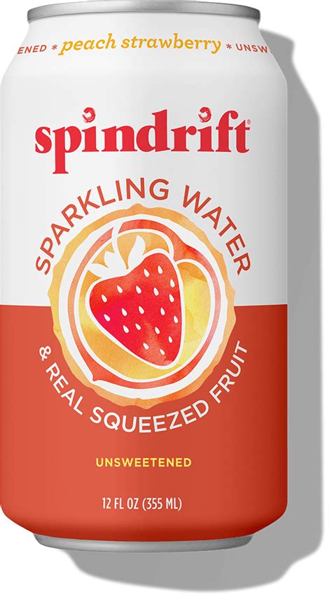 Spindrift Peach Strawberry Sparkling Water Spindrift