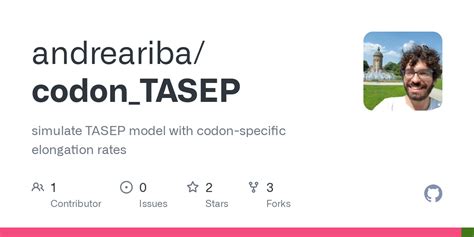 Github Andrearibacodontasep Simulate Tasep Model With Codon
