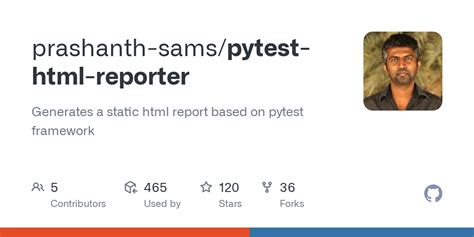 Github Prashanth Samspytest Html Reporter Generates A Static Html