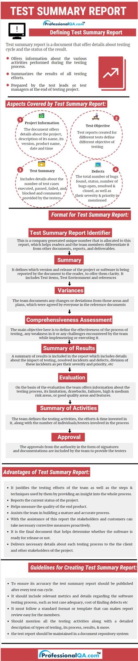 Test Summary Report Template Sarseh Com
