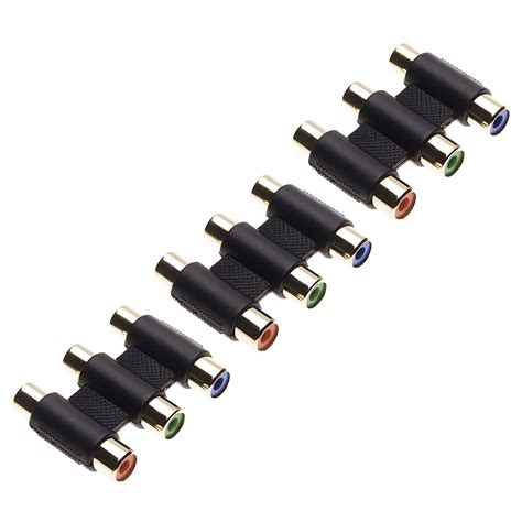 Female To Female Rca Adapter By Keple Av Audio Video Gender Converter Adaptor Red Green