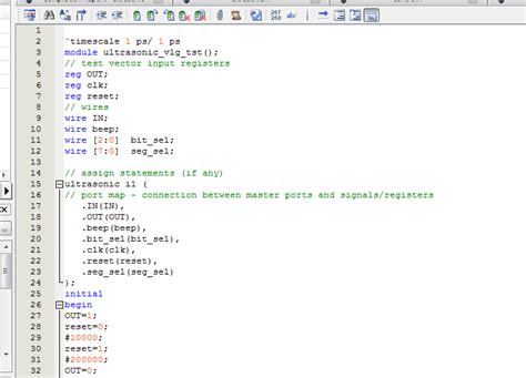 超声波测距及报警verilog代码quartus仿真超声波试验测距quartus仿真测试代码 Csdn博客