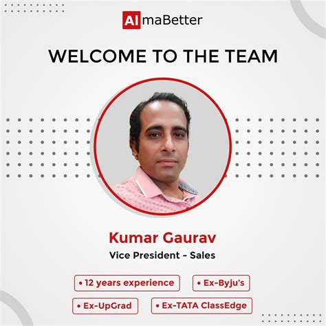 Almabetter On Linkedin We Are Elated To Welcome Kumar Gaurav To The