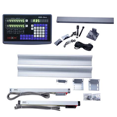 DRO 2 Axis Digital Readout 2pcs 50 1000mm Linear Scale Linear Encoder Linear Ruler For Drill