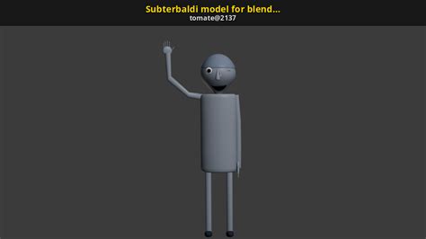 Subterbaldi Model For Blender Mouth Shape Keys Modding Tool For Baldi