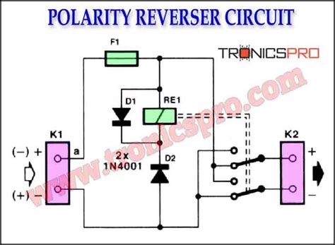 Polarity Reverser Circuit Diagram Tronicspro Tronicspro