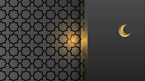 럭셔리 골든 랜턴 아랍어 블랙 골드 이슬람 디자인 배경 랜턴 달 이슬람 패턴 모스크 및 추상적인 고급 이슬람 요소와 유니버설 라마단 카림 배너 배경 0명에 대한 스톡 벡터