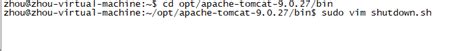 linux下关闭tomcat 时使用命令 shutdown sh出现 jre home路径找不到的解决办法 linux tomcat中间件启动