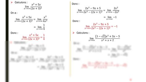 Solution 50 Limite Des Fonctions Avec Correction Studypool