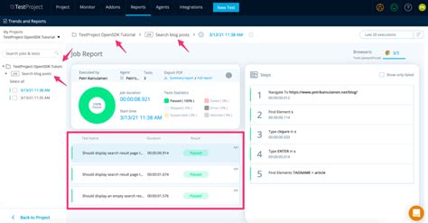 Generating Selenium Test Reports With Testproject Opensdk