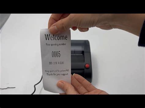 Queue Number Printer Queueing Paper System 57mm Thermal Paper No Need Internet Content Editable