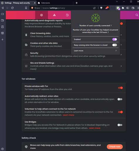 Promoting The Snowflake Extension In Brave · Issue 25315 · Bravebrave Browser · Github