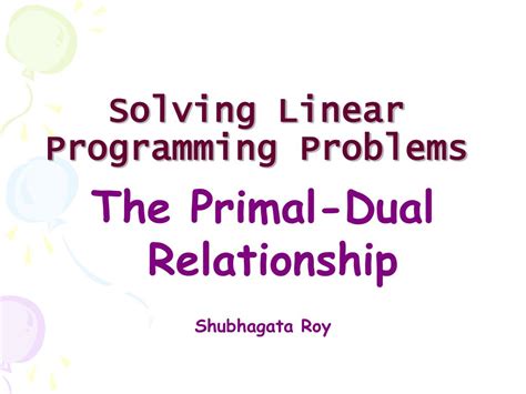Ppt Solving Linear Programming Problems Powerpoint Presentation Free