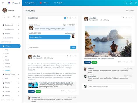 pixel bootstrap admin dashboard templates and admin panel