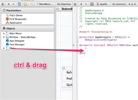 Create A Statusbar App Just Lepture