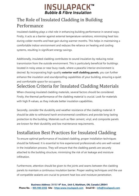 Ppt Transforming Building Performance With Insulated Cladding